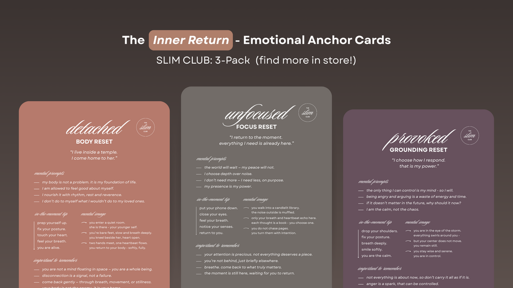 SLIM CLUB: The Inner Return (3-Pack of Emotional Anchor Cards)