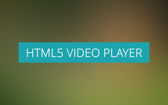 HTML5 Video Player (Single)