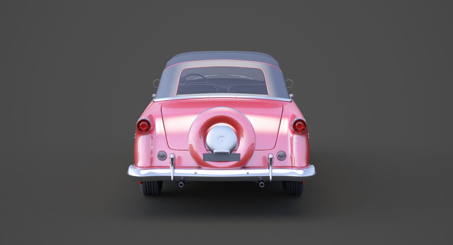 Ford Crestline Sunliner 1954 3D Model