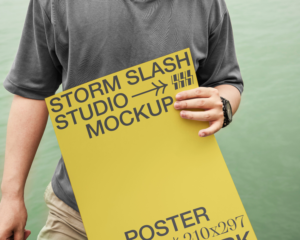 RIVER SIDE POSTER MOCKUP - by Storm Slash Studio