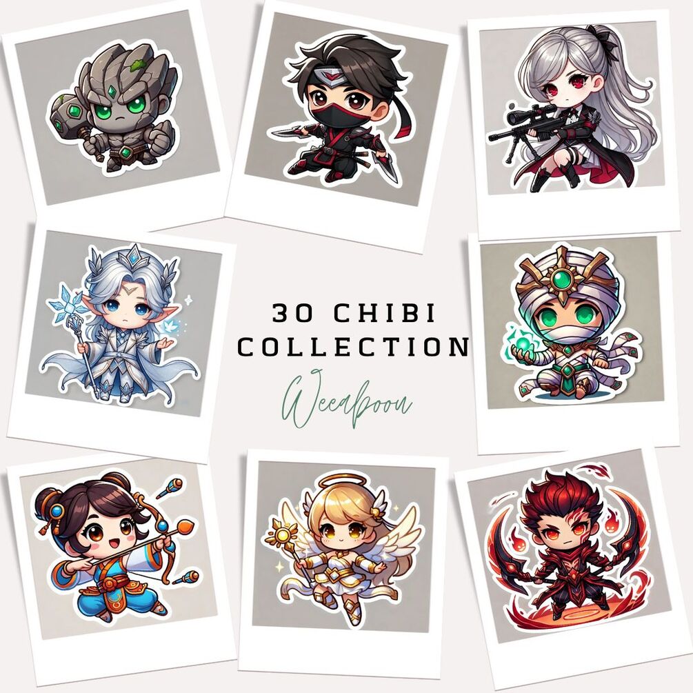 30 Chibi Bundle || Digital Art Inspired by Mobile Legend Bang Bang ...