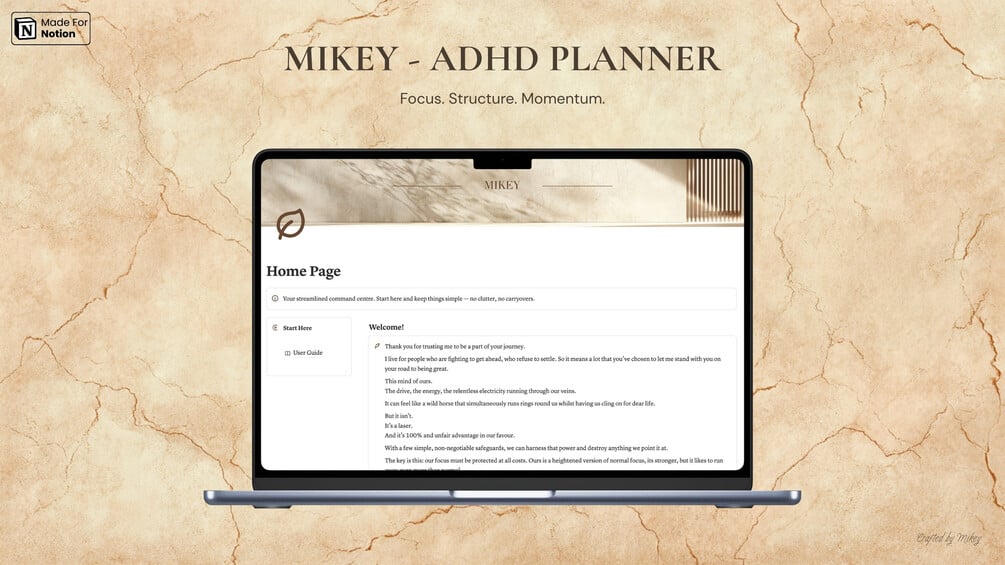 Mikey ADHD Daily Planner