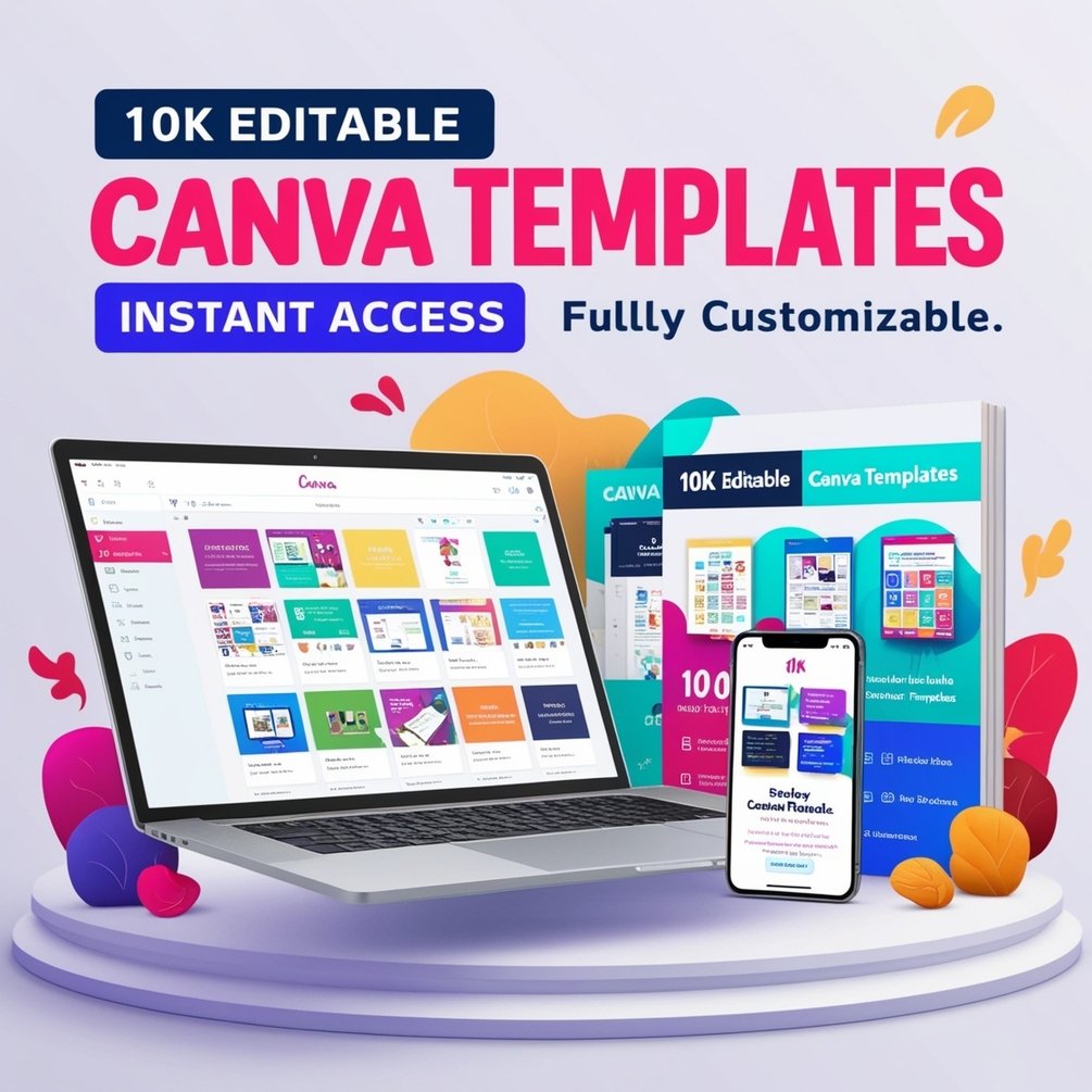 10K Editable Canva Templates Bundle | Perfect for Social Media ...