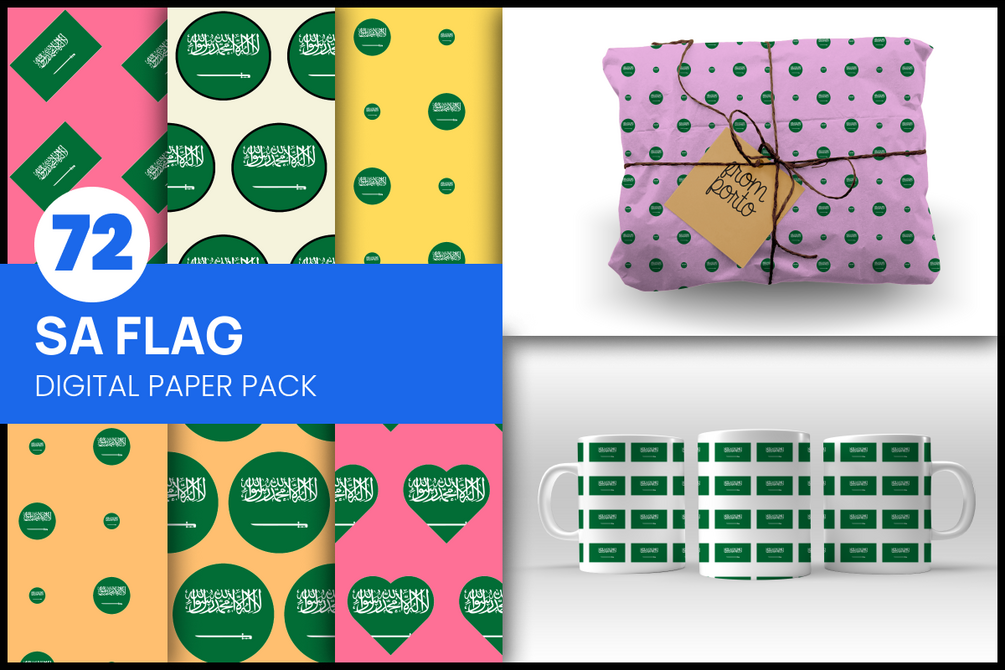 SA Flag Seamless Patterns