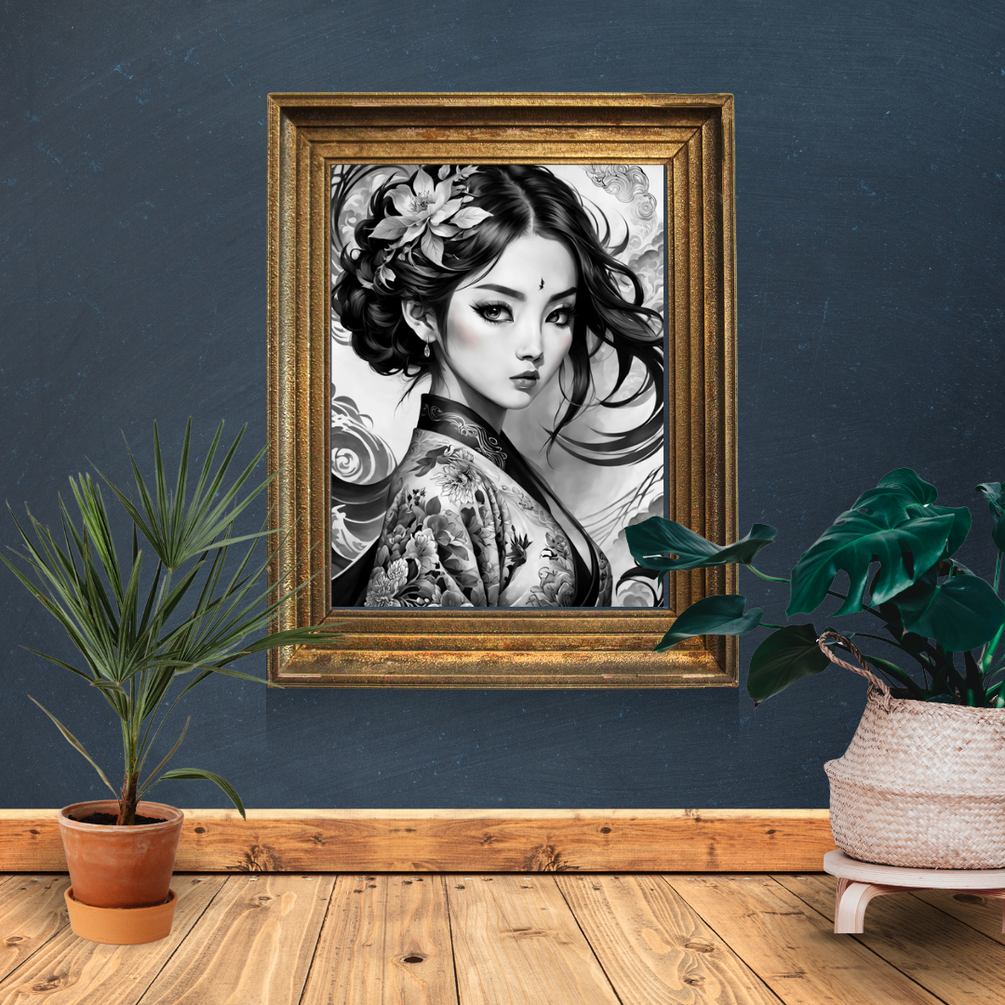 Ethereal Ink: The Elegance of Japanese Tradition