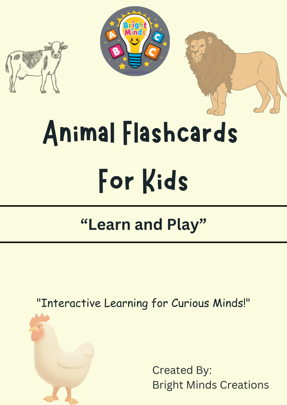 Printable Animal Flashcards for Kids – Fun & Educational Learning!
