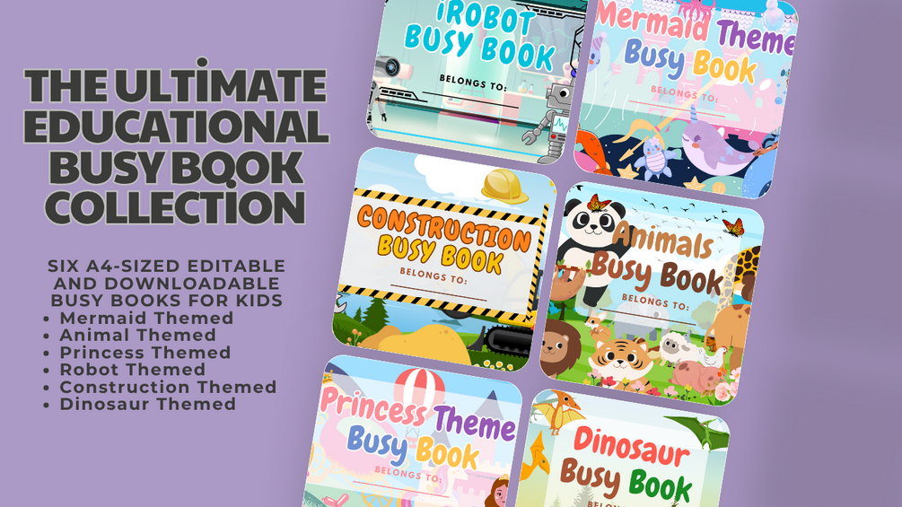THE ULTIMATE EDUCATIONAL BUSY BOOK COLLECTION FOR KIDS | PSYCHOLOGEE NOOK