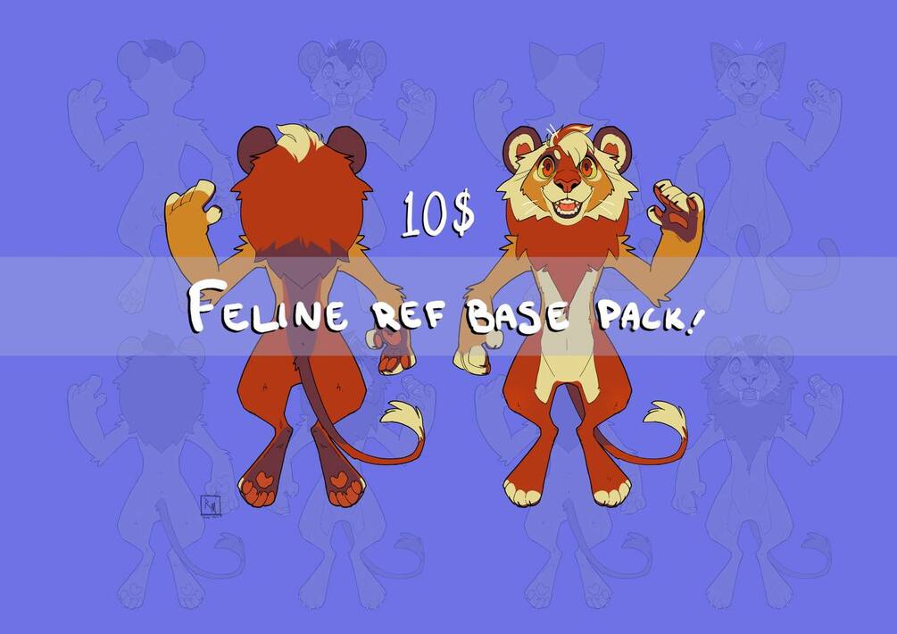 Anthro Feline ref Base Pack