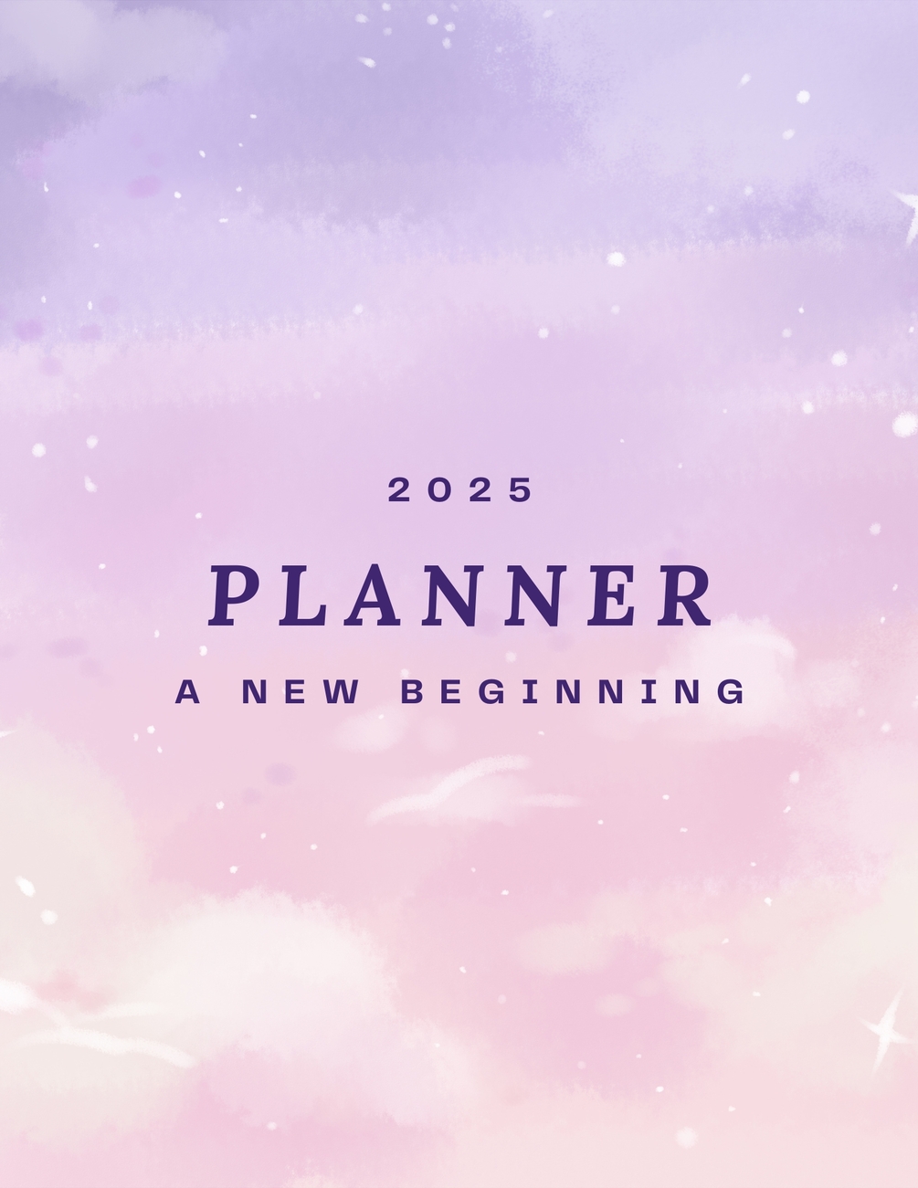 Purple planner 2025