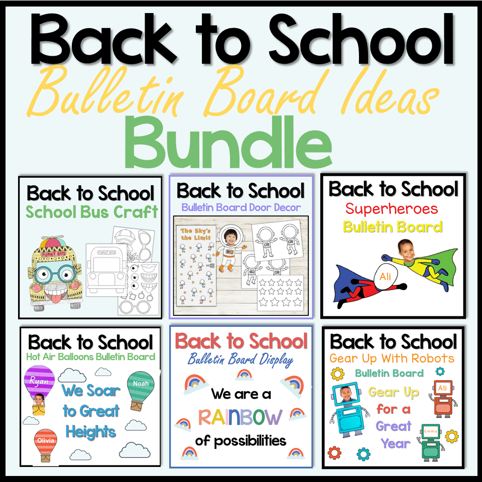 Back to School Bulletin Board MEGA Bundle | Classroom Decor Bundle