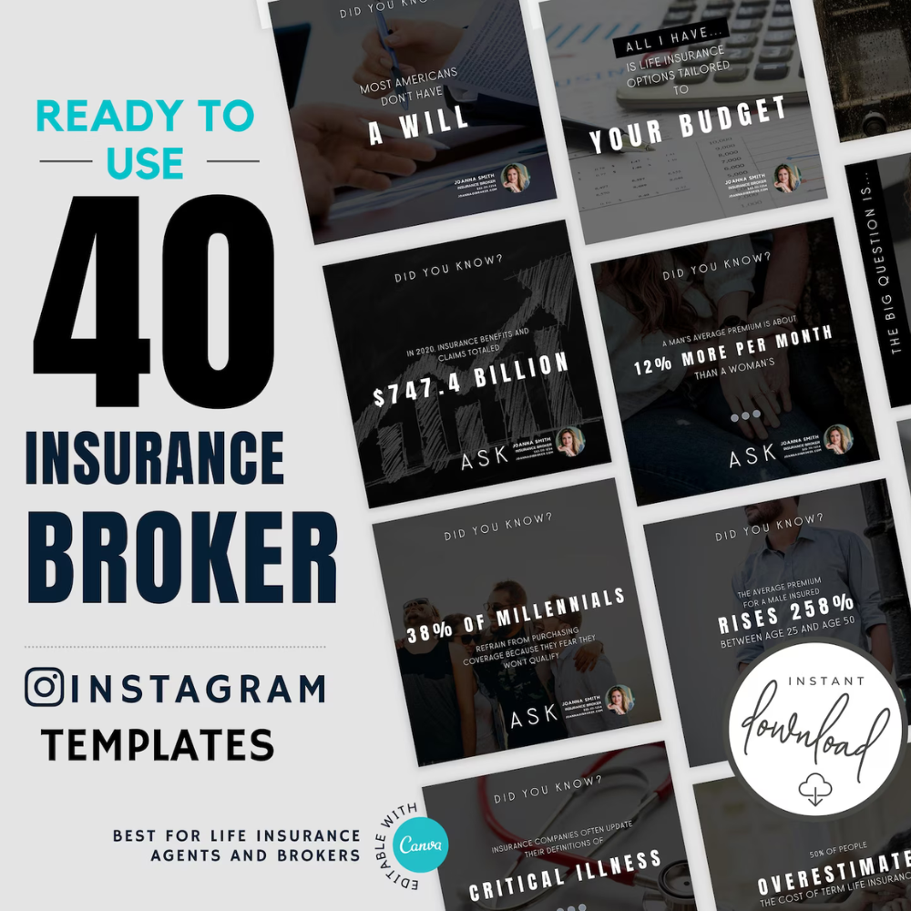 Insurance Broker Posts | Insurance Agent Instagram Posts | Life ...