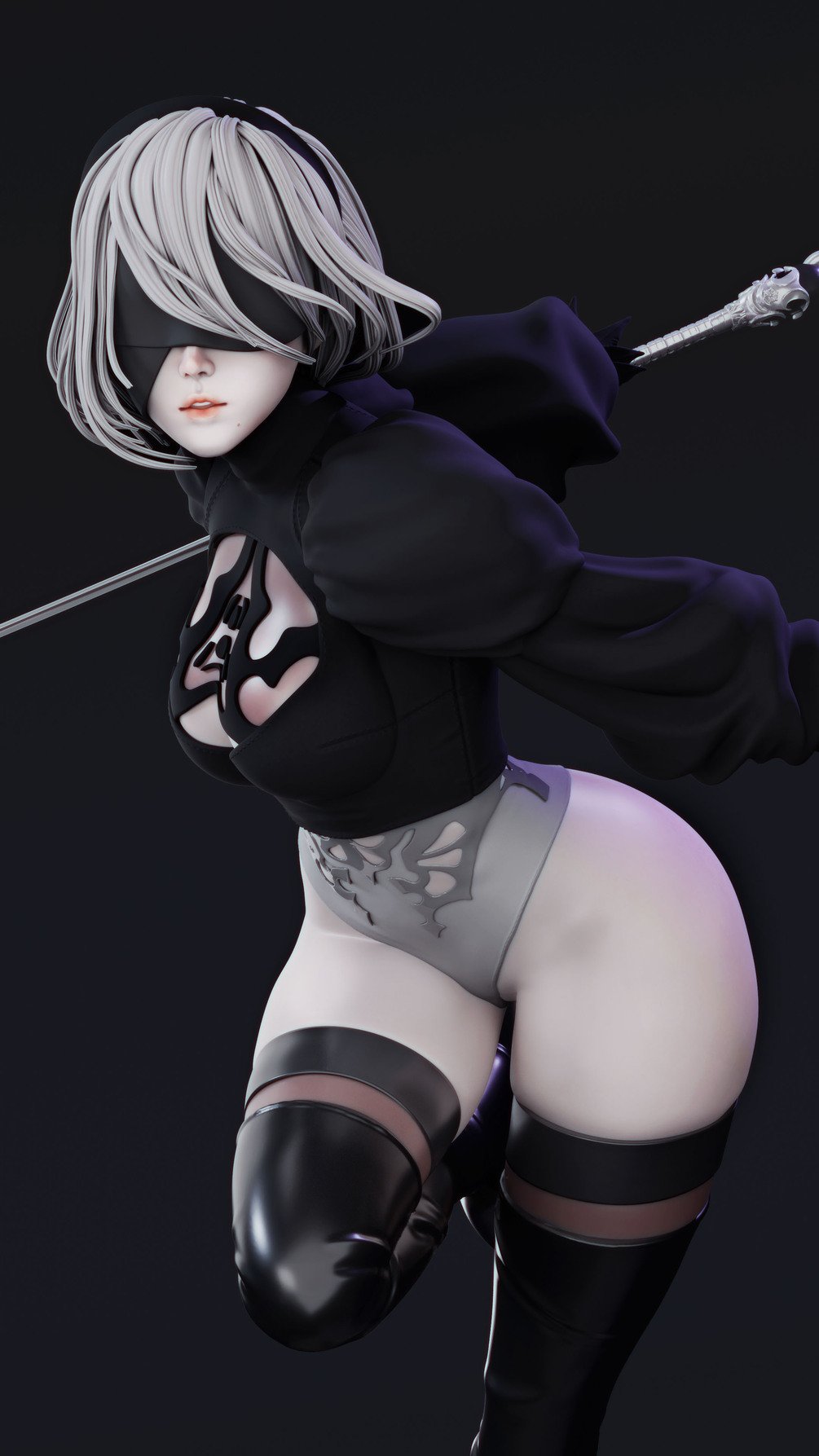 2B (Nier Automata) STL Ready-to-print model