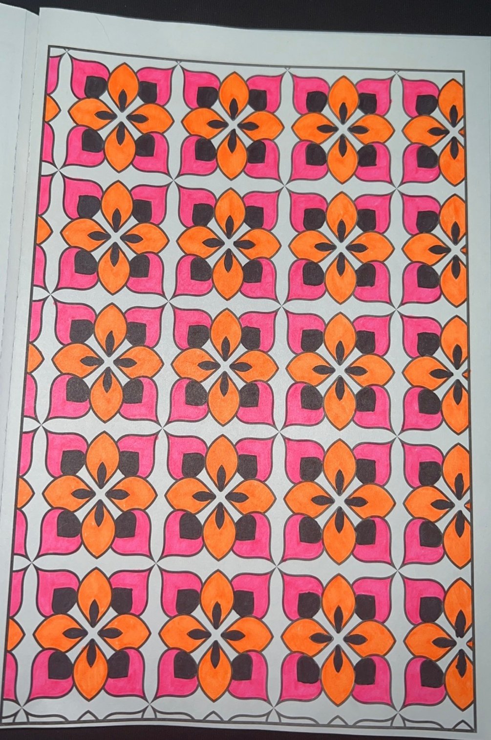 Finished Neon Coloring Page