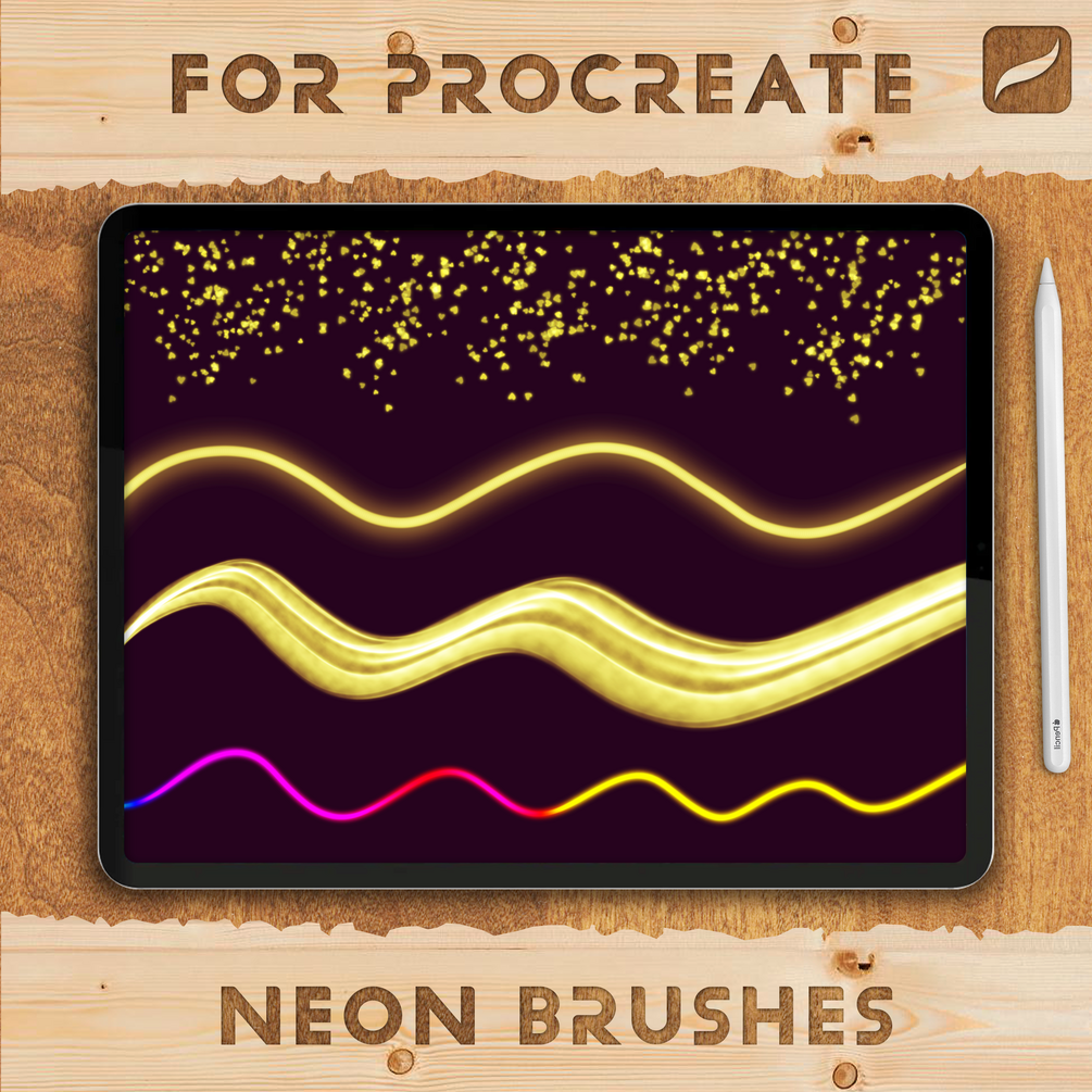 Free Neon Brushes for Procreate #3
