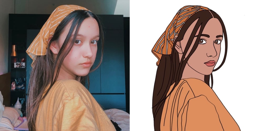 I will design a realistic cartoon portrait from a photo for social media...