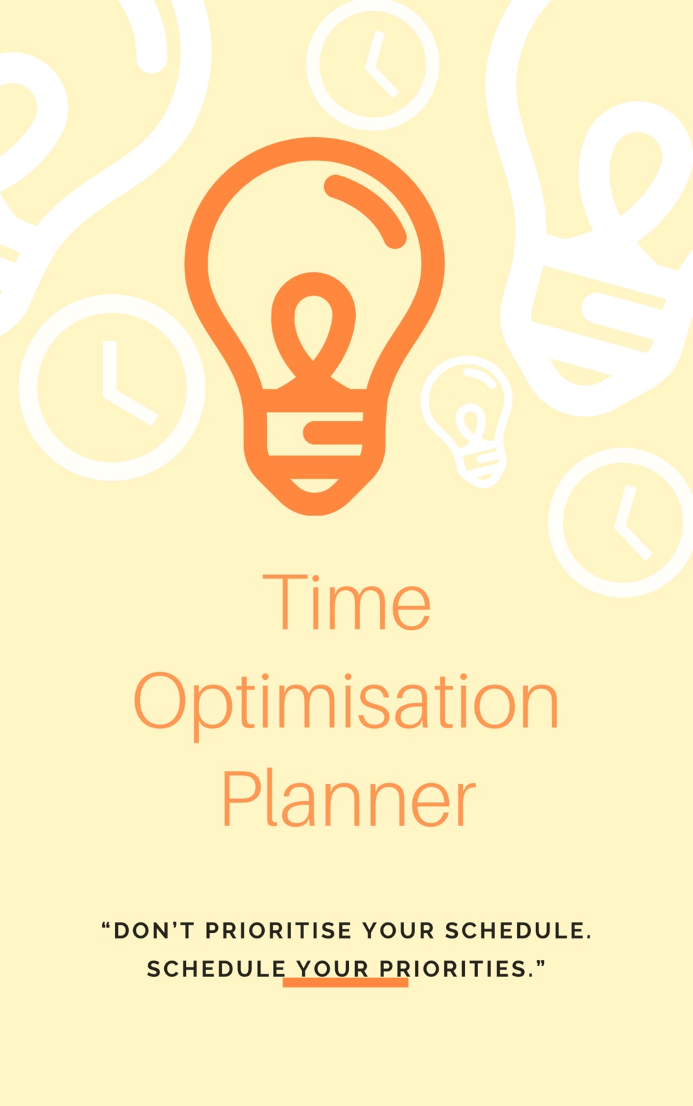 Time Optimisation Planner (Biweekly Printable)