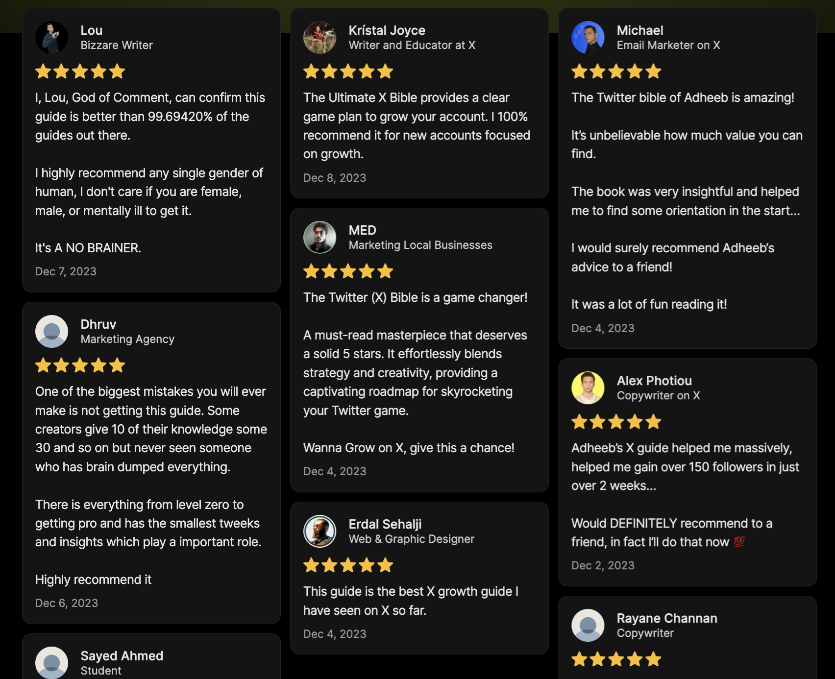 The Ultimate 𝕏 Bible