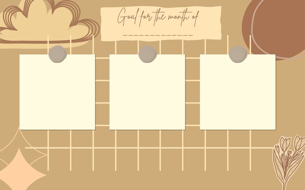 Aesthetic Brown Goal Board