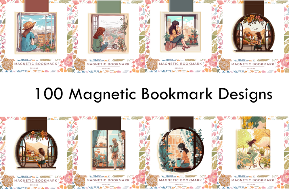 100 Ready to Print Magnetic Bookmark