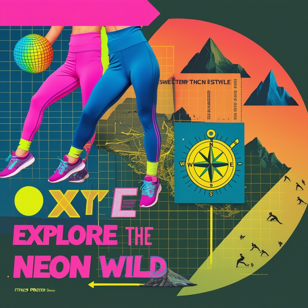 Retro Sweat Leggings | 80s Fitness Revival – Neon Vibes for Cottagecore ...