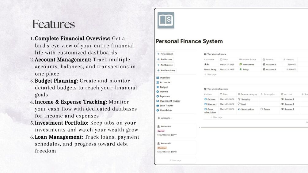 Notion Personal Finance System
