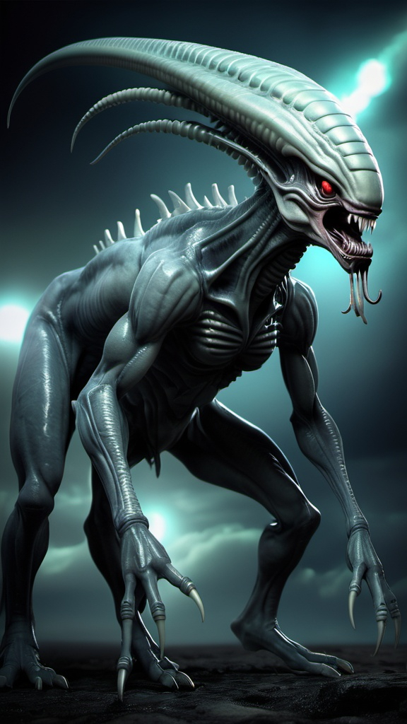 Demon Huntress and Alien Apex Hunter blender
