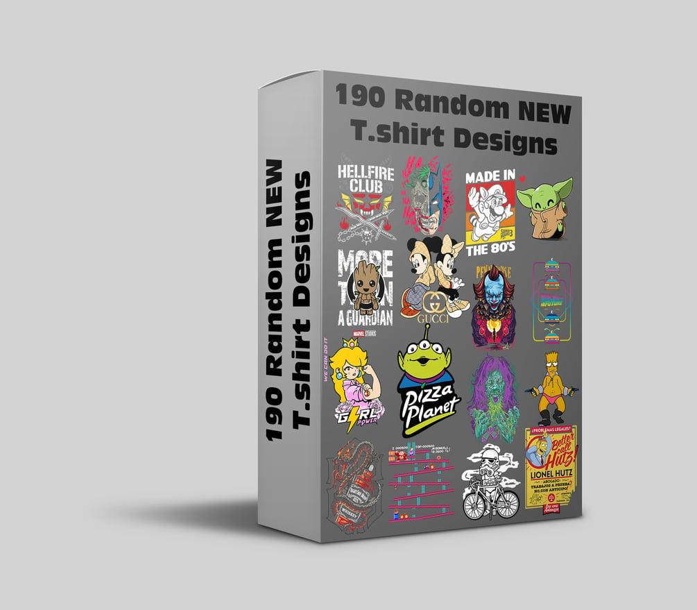 190 Random NEW T.shirt Designs
