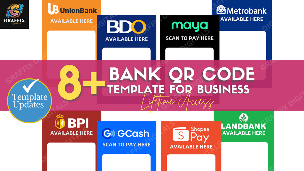 8+ Bank QR Code Canva Template for Business - Lifetime Access & Resale ...