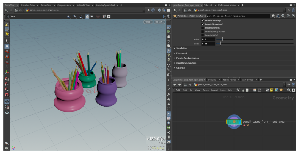 4 HDAs: Procedural Pencil/Case/Pencil Case/Pencil Cases within area bounds & HIP files