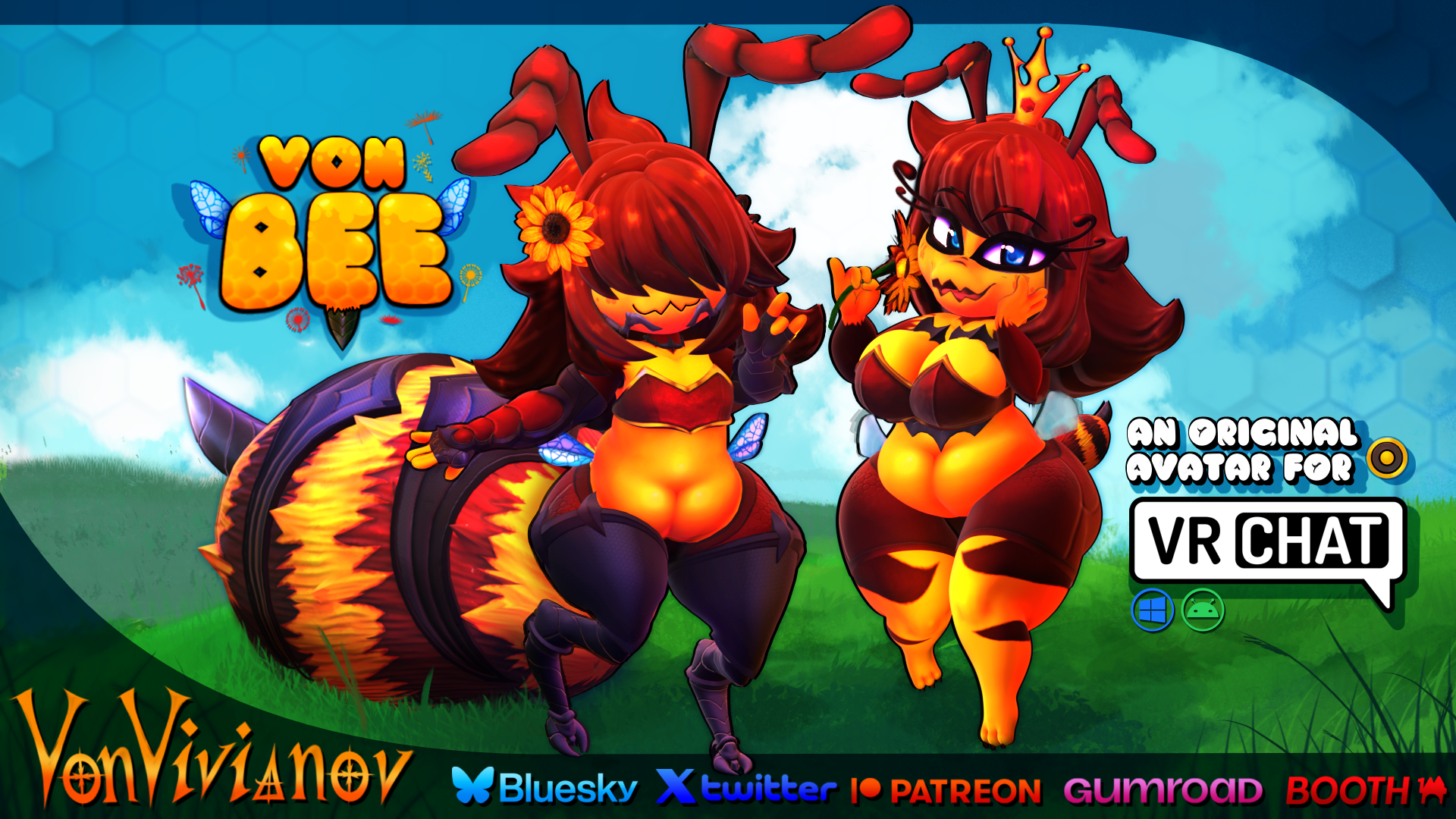 FOUND: VonBee | Furry Bee Avatar for VRChat | Quest + PC | RipperStore Forums