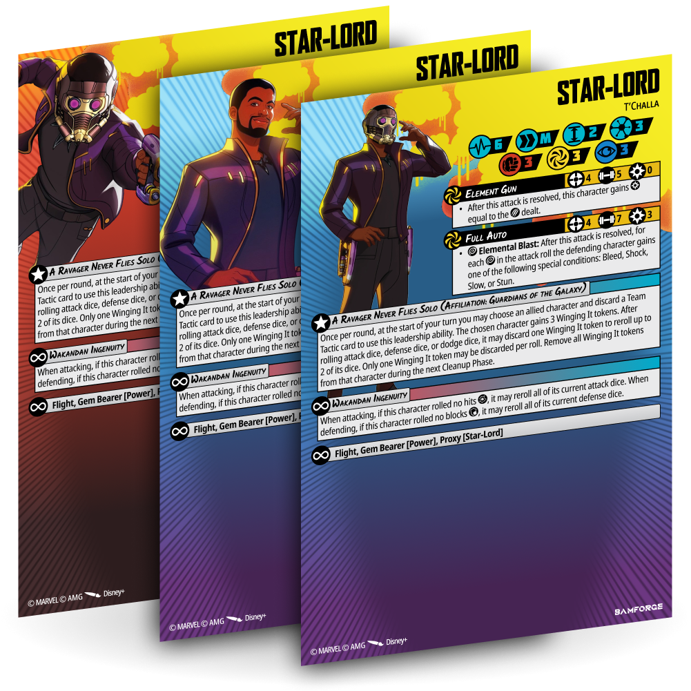 Star-Lord (T'Challa) Character Card