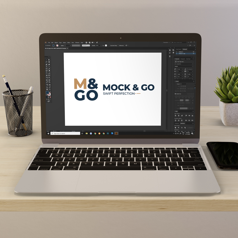 Minimalistic mockup package