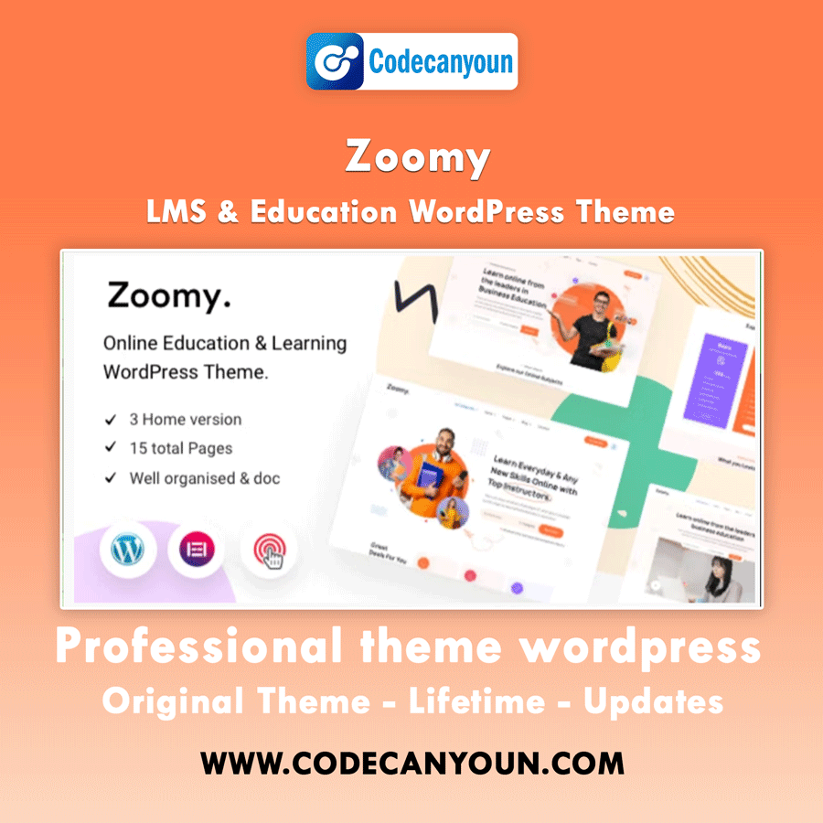 Zoomy - LMS & Education WordPress Theme