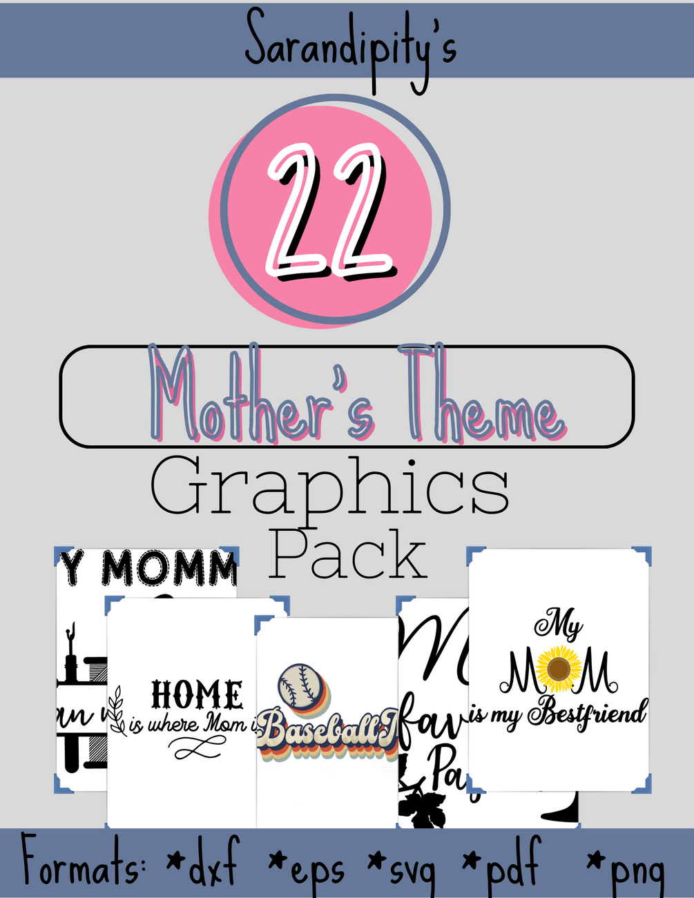 💖 Mother-Themed Graphics Pack – 22 Designs, 5 Formats, Endless Crafting ...