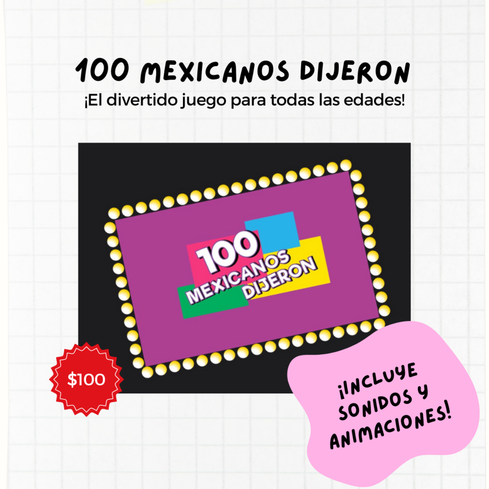 Plantilla PowerPoint de los 100 Mexicanos Dijeron