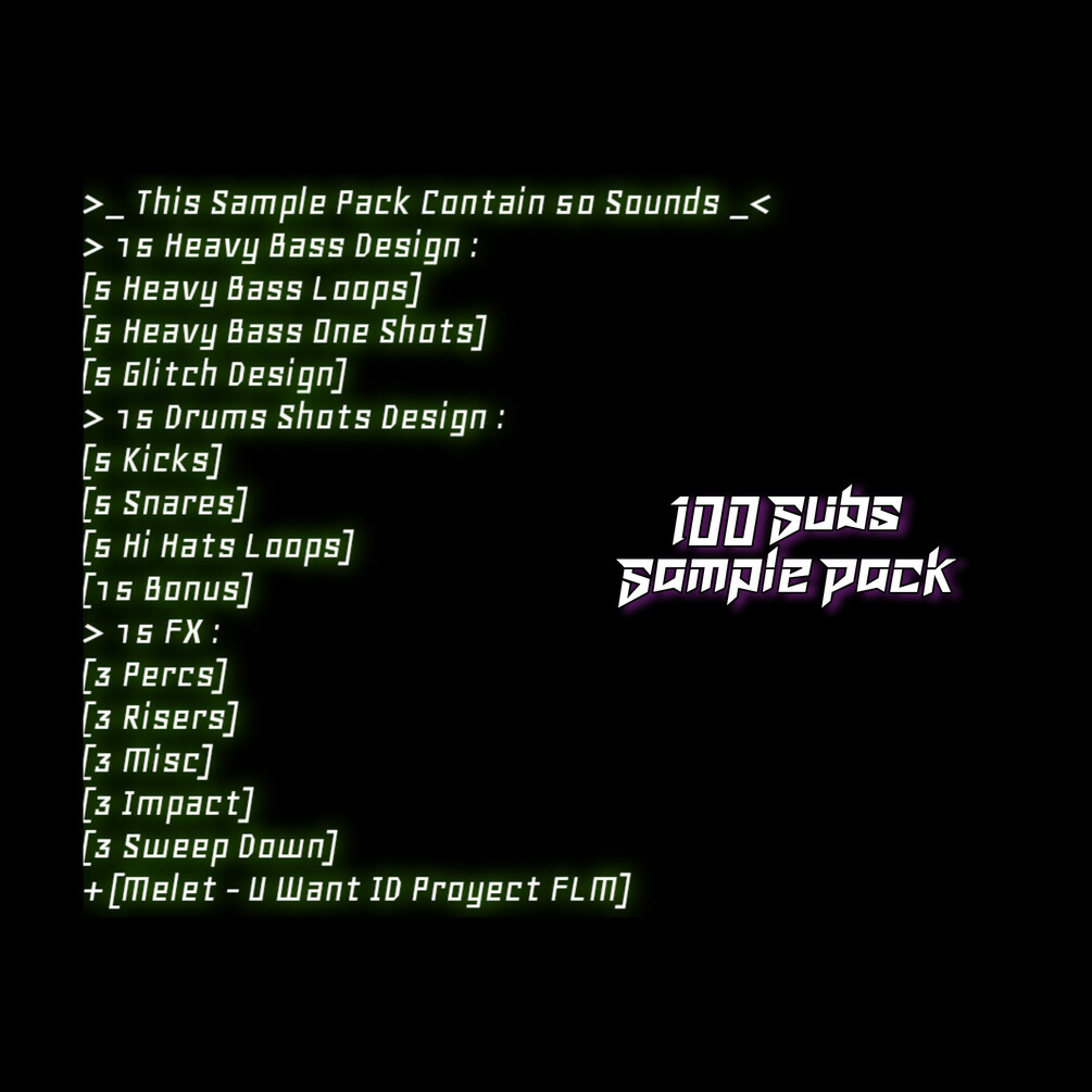 Melet - 100 Subs Sample Pack