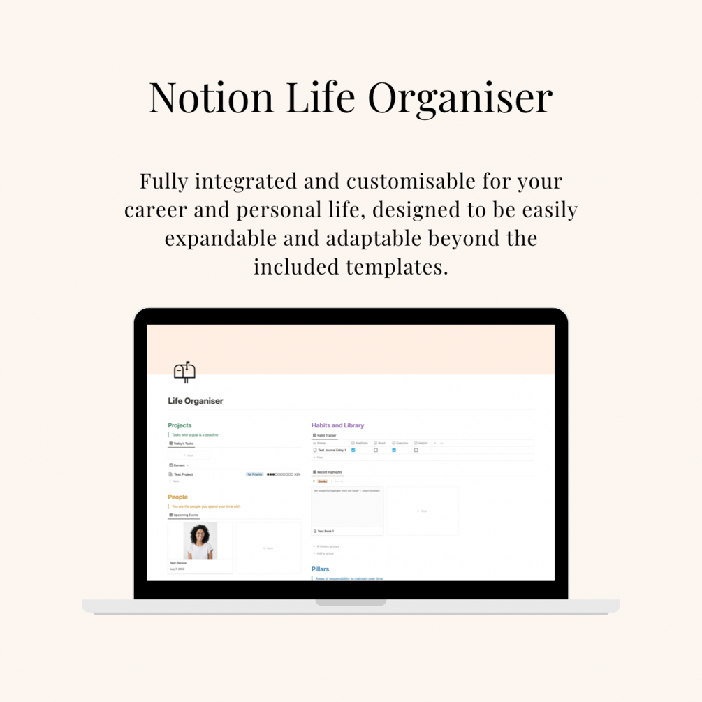 A complete life organisation system built in Notion