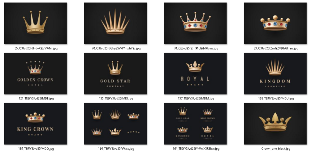 👑🎨 Crowns Logo and Vector Graphics Pack: 15 Regal Illustrator Designs ...