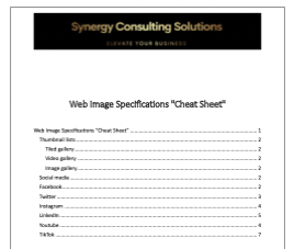 The Ultimate Web Image Specifications Cheat Sheet!