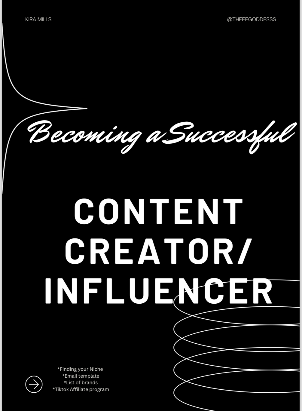 Becoming a successful content creator/influencer