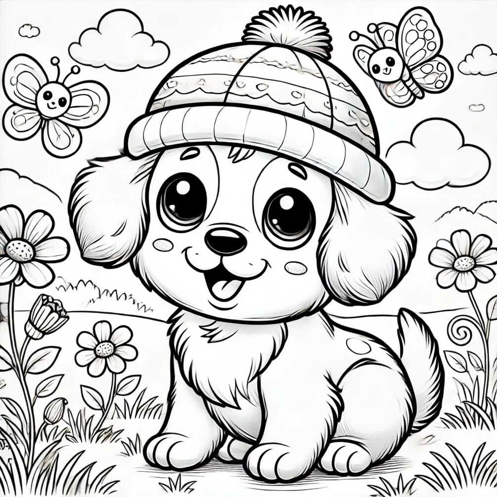 Puppy Pals: A cute and fun coloring book