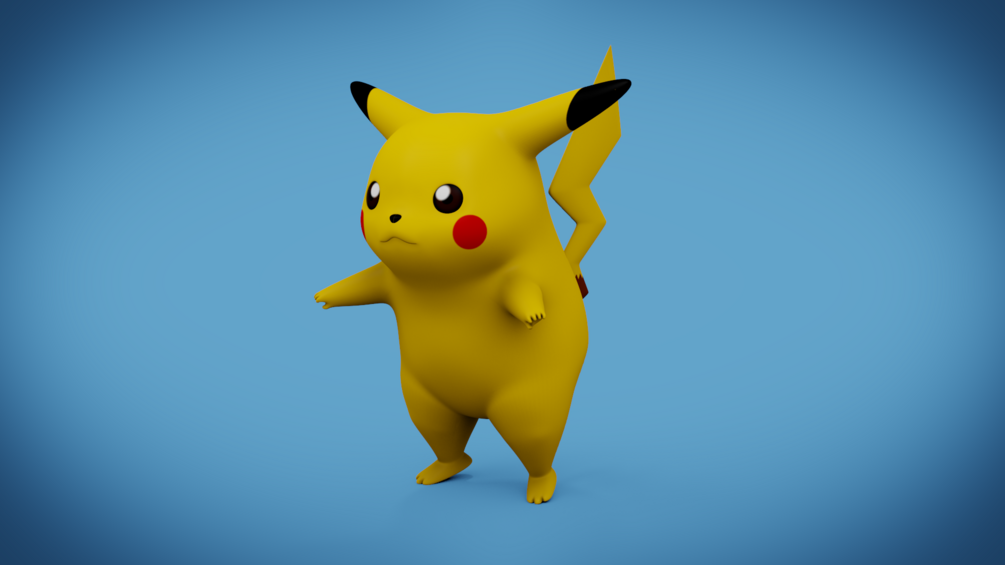 Pikachu Textured Model