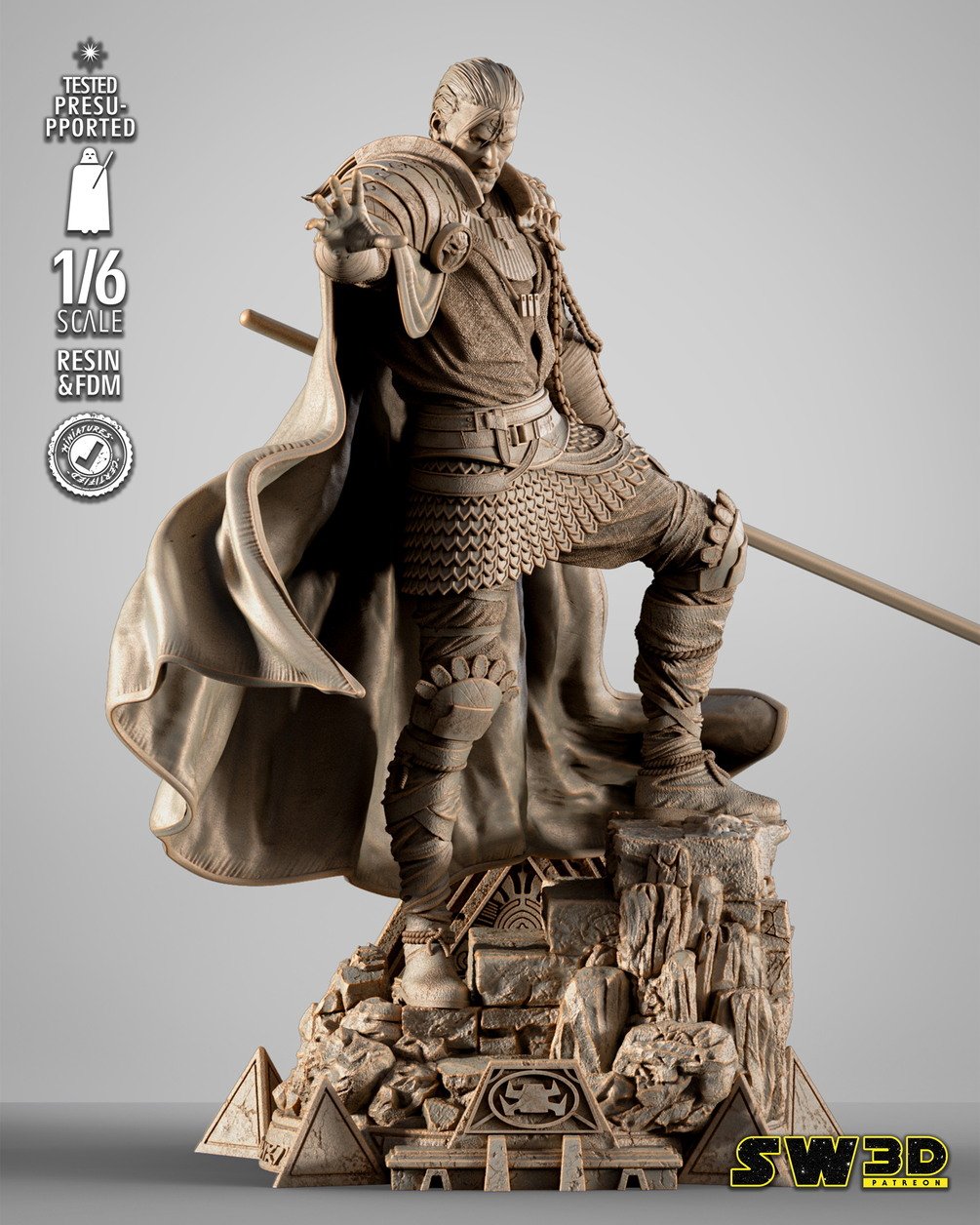 Exar Kun Sculpture - Star Wars 3D Models - Tested and Ready for 3D printing