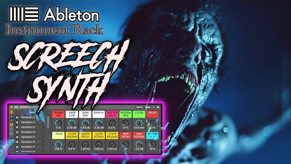 🎶 SCREECH SYNTH Instrument Rack for Ableton Live 11 Suite 🎧