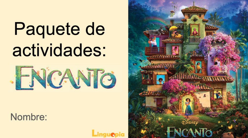 Encanto - Paquete de actividades - Descripción física y familia