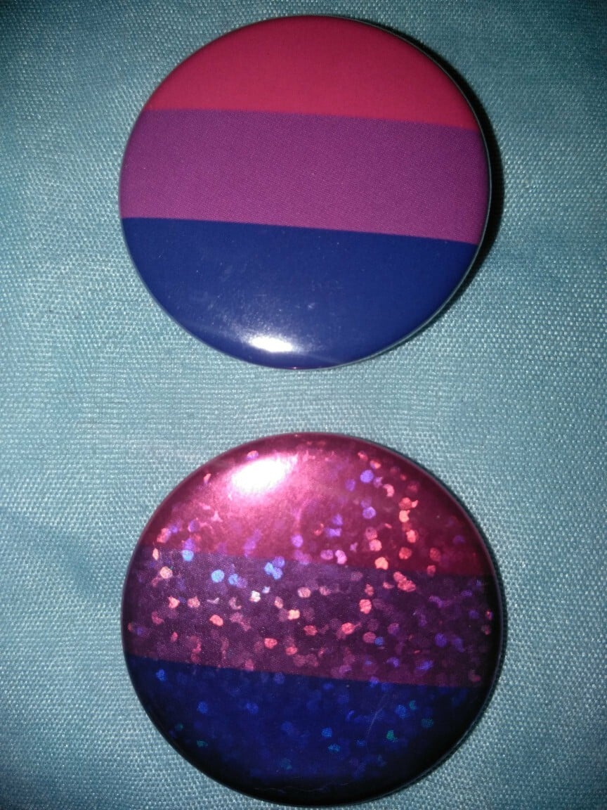 Button: Bisexual Pride Flag