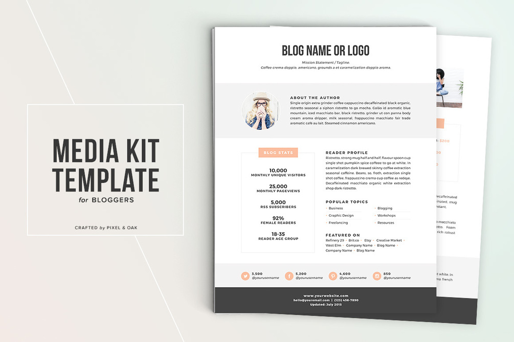 Media Kit Template No.1
