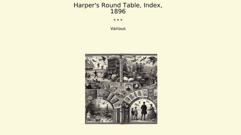 Harper's Round Table, Index, 1896