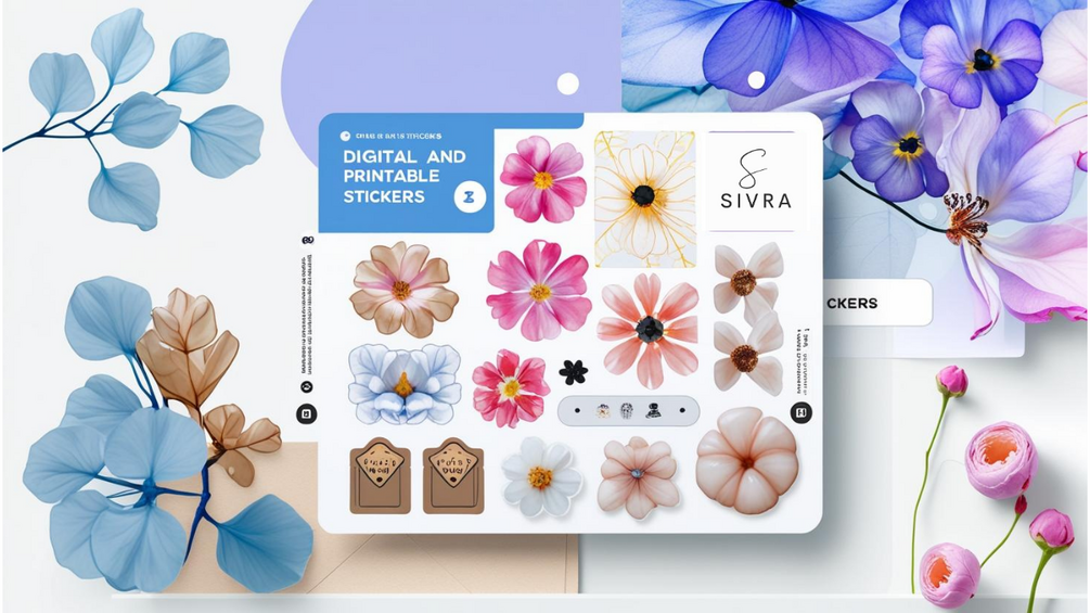 135 Colorful Digital + Printable Stickers | Use on iPad, Laptop ...