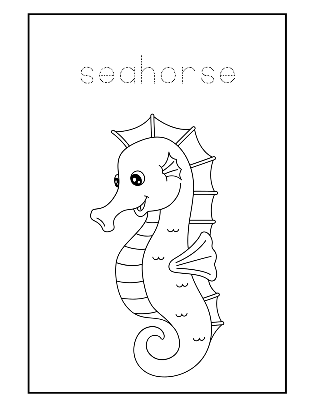 "Ocean Wonders: A Marine Life Coloring Adventure"